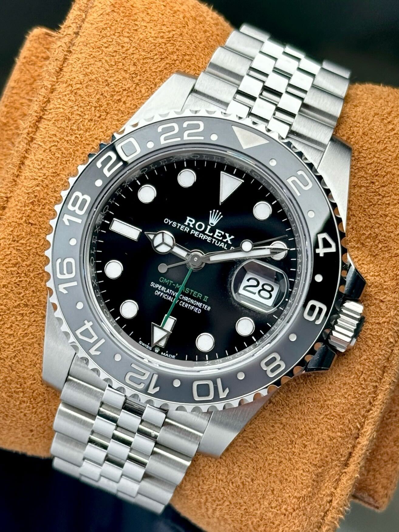 Rolex GMT Master II Bruce Wayne Jubilee 126710GRNR 2024 40mm