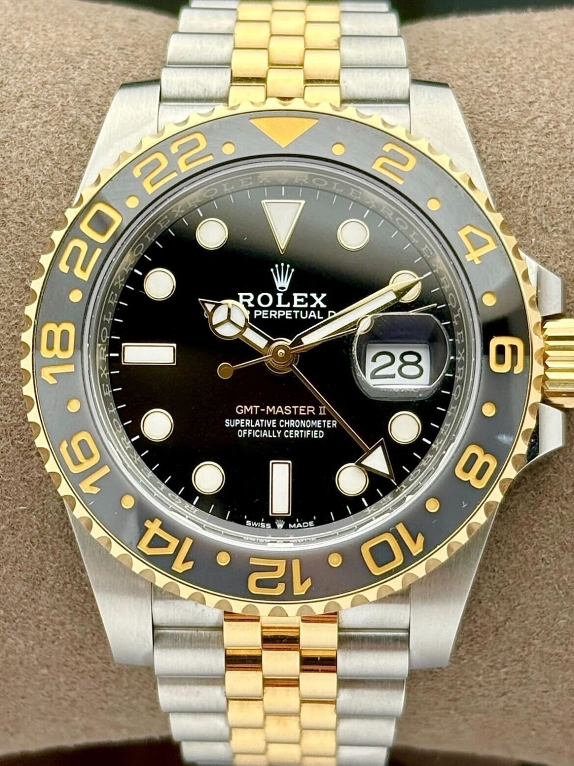 Rolex GMT-Master II "Zombie" Yellow Gold Ceramic & Steel 126713GRNR ...