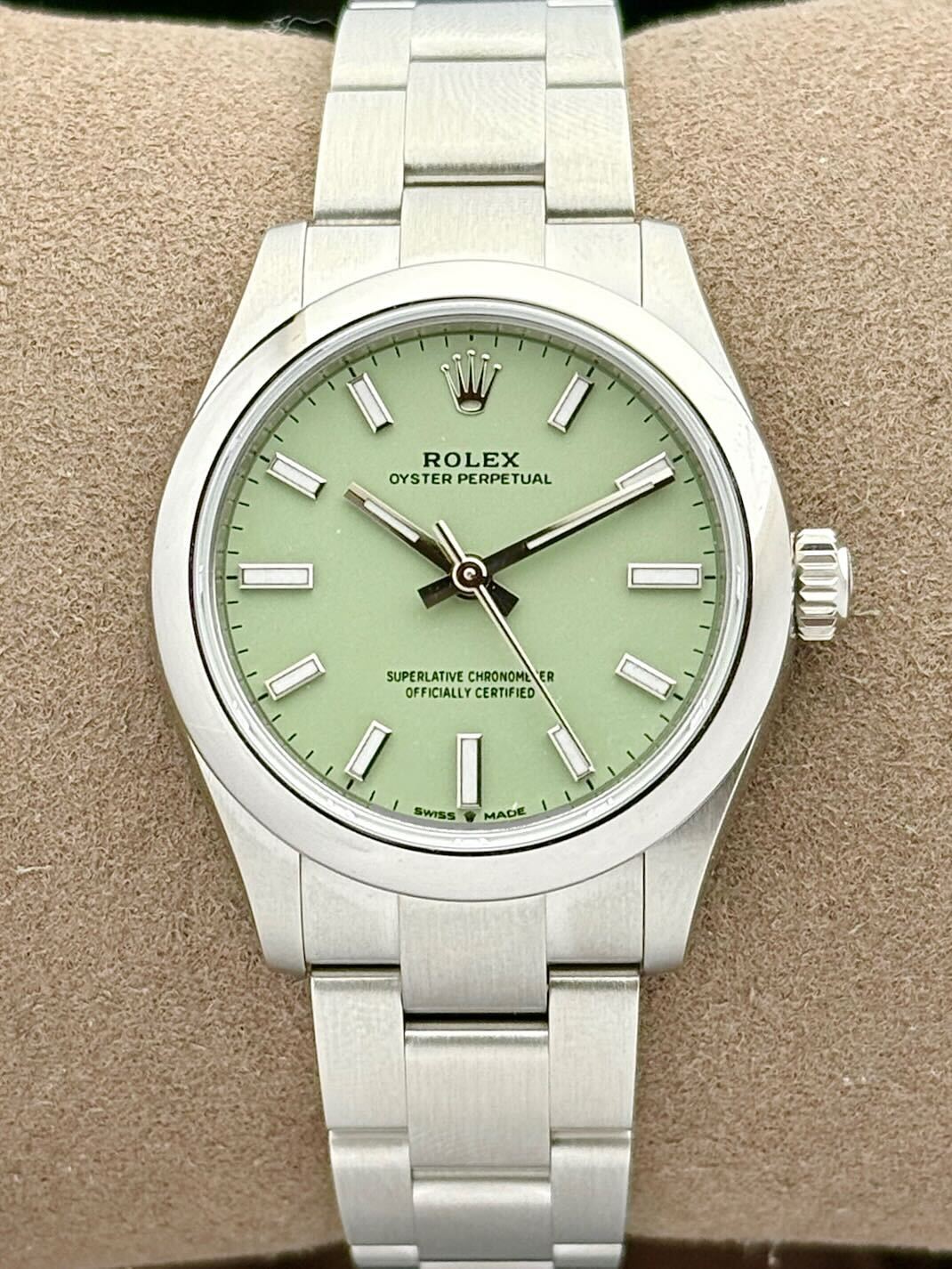 Rolex Oyster Perpetual 31 Pistachio Dial Stainless Steel 277200 | 2025 ...