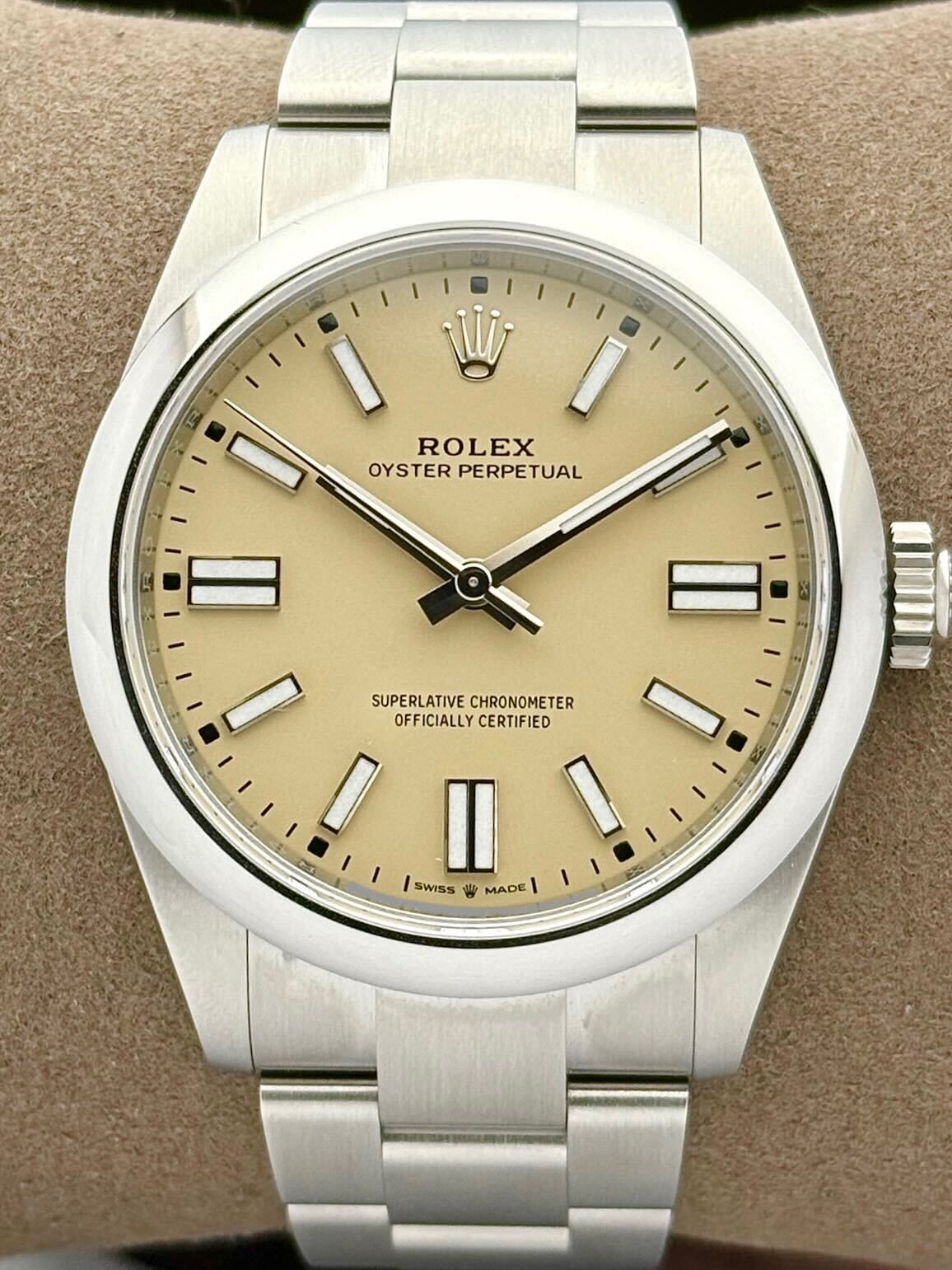 Rolex Oyster Perpetual 41 Beige Dial Stainless Steel 134300 | 2025 ...